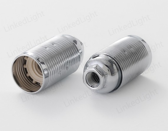 Antique Metal Lamp Holder E14 Pearl Black - Metal Lampholders - LinkedLight - JINGKELUO : Your ...