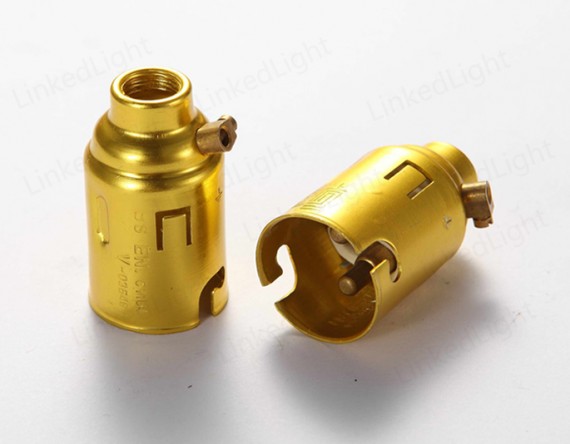 B22 Brass Lampholder （With Earth Terminal) - B22 Copper Lampholders - LinkedLight - JINGKELUO ...