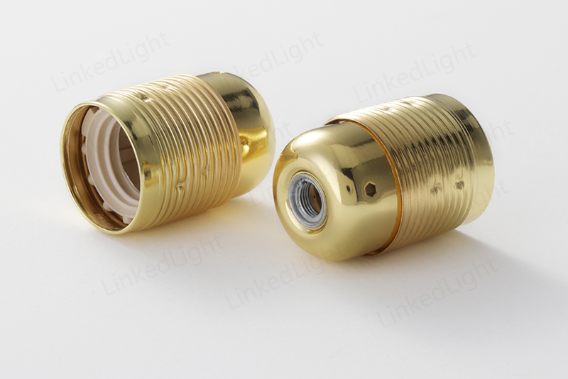 E27 Metal Bulb Socket Red Copper - Metal Lampholders - LinkedLight ...