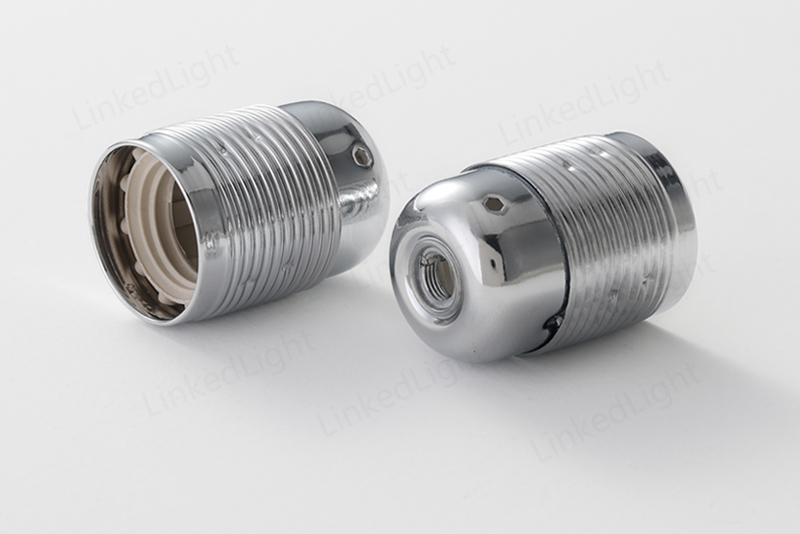 E27 Metal Bulb Socket Red Copper - Metal Lampholders - LinkedLight ...